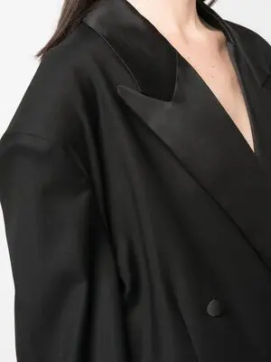 ALMAZ Double-breasted Oversized Tuxedo Blazer