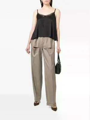 ALMAZ Classic Cut-out Pleated Trousers