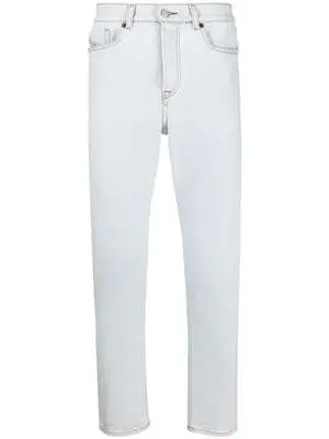 DIESEL® Straight-leg Washed Jeans - Blue
