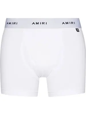 Amiri Logo-waistband Stretch-design Boxers - White