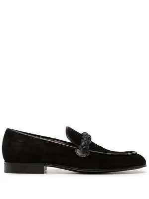 GIANVITO ROSSI Atticus Braided Loafers