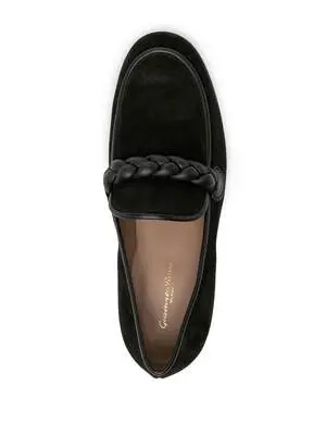 GIANVITO ROSSI Atticus Braided Loafers