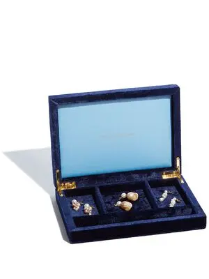 Sophie Bille Brahe Trésor Velvet Jewellery Box - Blue