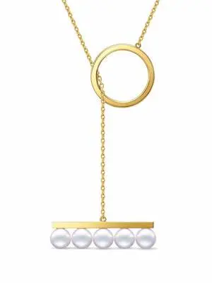 TASAKI 18kt Yellow Akoya Pearl Balance Divine Pendant - Gold