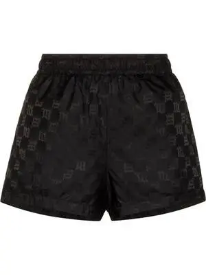 MISBHV Monogram Print Elasticated Waistband Shorts