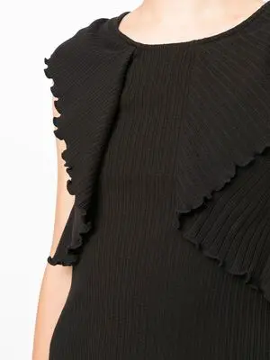 Goen.j Ruffled Pleated Vest