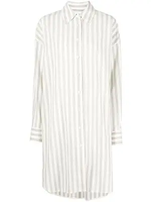 Goen.j Oversized Striped Shirt Dress