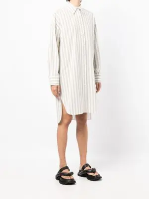 Goen.j Oversized Striped Shirt Dress