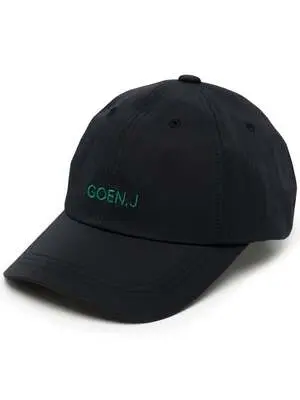 Goen.j Embroidered Logo Baseball Cap - Black