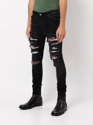 Amiri Ripped Skinny Jeans