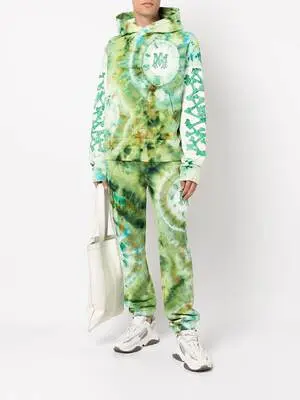 Amiri Tie-dye Logo-print Hoodie