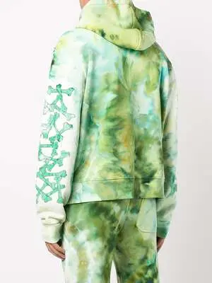 Amiri Tie-dye Logo-print Hoodie