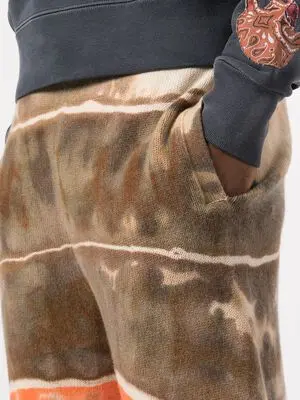 Amiri Tie-dye Cashmere Track Shorts