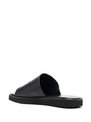 BILLIONAIRE Leather Flat Slides