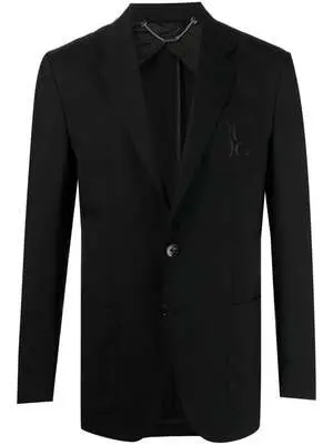 BILLIONAIRE Logo-embroidered Tailored Blazer