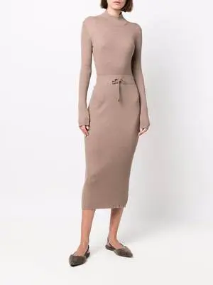Brunello Cucinelli Ribbed-knit Knitted Top