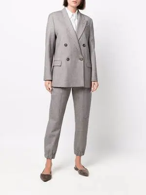 Brunello Cucinelli Tapered-leg Suit Trousers
