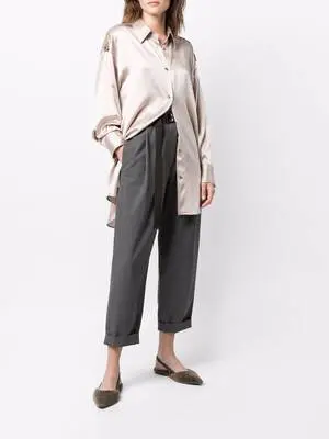 Brunello Cucinelli Cropped Straight-leg Trousers