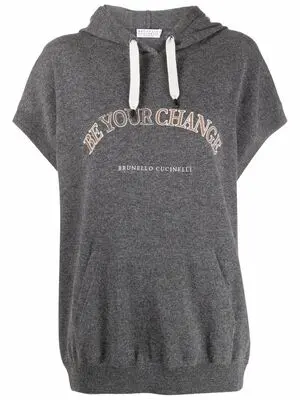 Brunello Cucinelli Slogan-print Hoodie