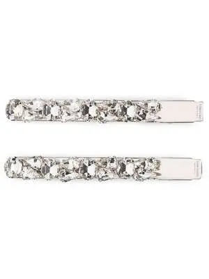 TOM FORD Crystal-embellished Hair Clips - Black