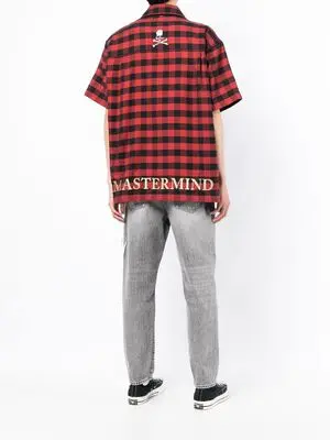 MASTERMIND WORLD Plaid-check Embroidered Shirt