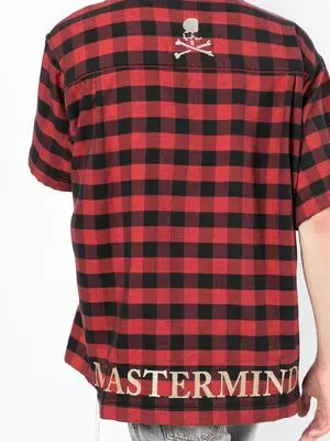 MASTERMIND WORLD Plaid-check Embroidered Shirt