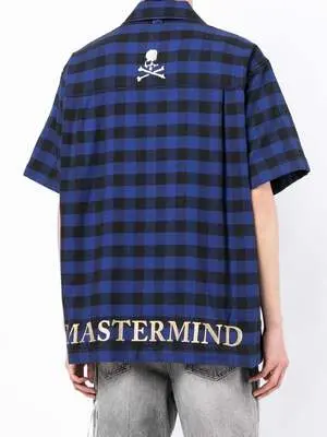 MASTERMIND WORLD Plaid-check Embroidered Shirt
