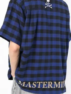 MASTERMIND WORLD Plaid-check Embroidered Shirt