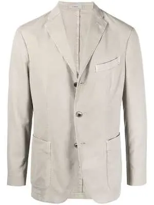 Boglioli Fitted Single-breasted Blazer - Neutrals