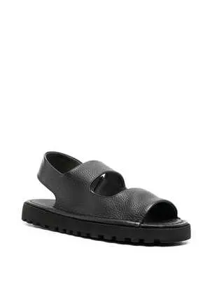 Marsèll Slingback Leather Sandals - Black
