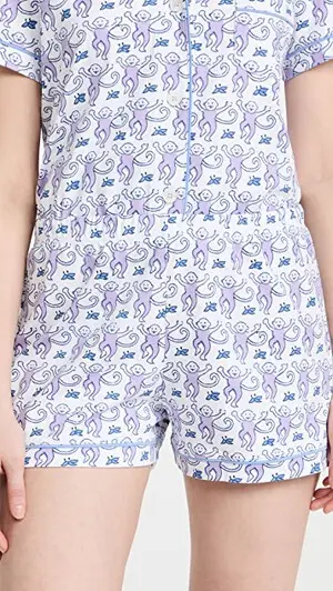 Roller Rabbit Monkeys Polo Pajama Set