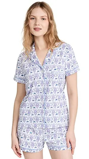 Roller Rabbit Monkeys Polo Pajama Set