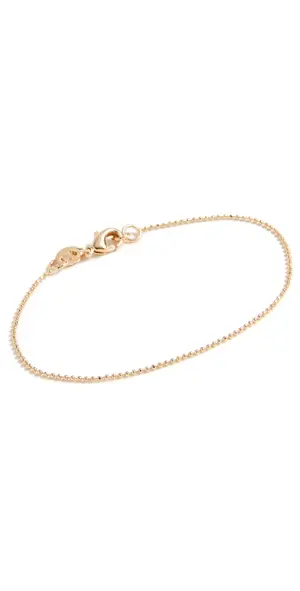 Alexa Leigh 1mm Diamond Cut Ball Chain Bracelet - Yellow Gold