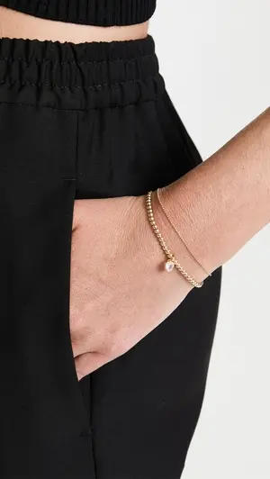 Alexa Leigh 1mm Diamond Cut Ball Chain Bracelet