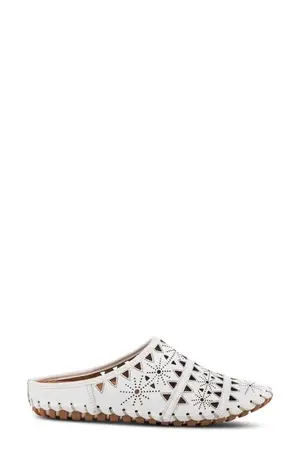SPRING STEP SHOES Fusalide Mule - White