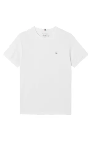 LES DEUX Cotton Piqué Crewneck T-shirt White