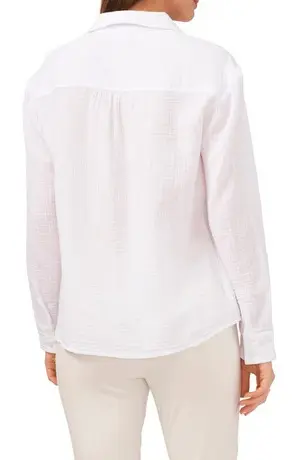 Chaus V-neck Collared Blouse