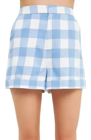 English Factory Gingham Trouser Shorts