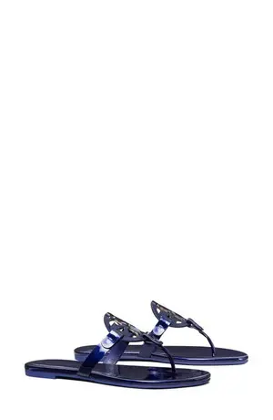 Tory Burch Miller Soft Thong Sandal Navy Sea