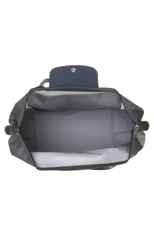 Longchamp Le Pliage Green Recycled Canvas Large Shoulder Tote - Graphite