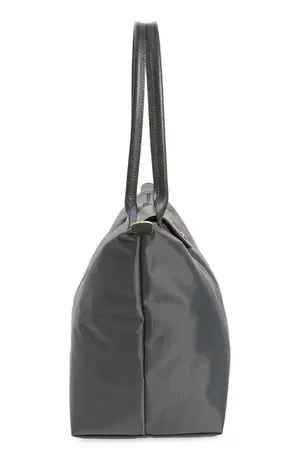 Longchamp Le Pliage Green Recycled Canvas Large Shoulder Tote - Graphite