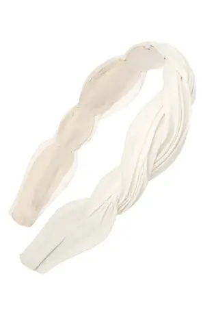 Tasha Tasha Twisted Headband White