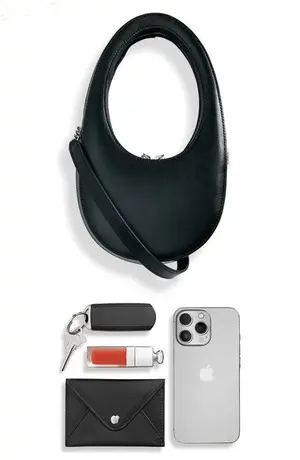 Coperni Mini Swipe Leather Crossbody Bag - Black
