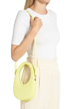 Coperni Mini Swipe Leather Crossbody Bag - Yellow
