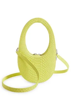 Coperni Mini Swipe Leather Crossbody Bag - Yellow