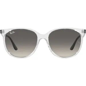Ray-ban 54mm Gradient Square Sunglasses - Transparent / Grey Gradient