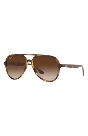Ray-ban 57mm Aviator Sunglasses - Havana/brown Gradient