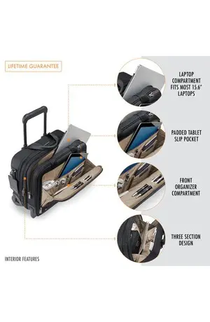 Briggs & Riley Work 15-inch Medium Expandable Wheeled Briefcase
