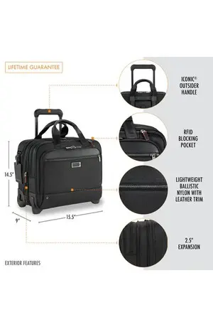 Briggs & Riley Work 15-inch Medium Expandable Wheeled Briefcase