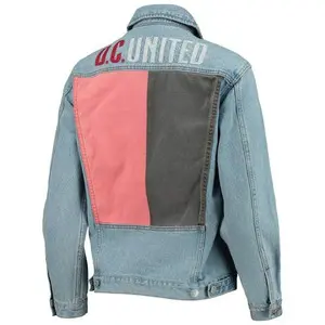 THE WILD COLLECTIVE D.c. United Printed Denim Trucker Jacket